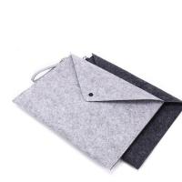 China Grey OEM Packing 33.5cmx24cm Sleeve Felt Tote Bag for sale