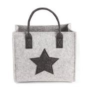China 300mm Grey Felt Handbag for sale