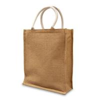 China OEM Tote Women Beach 45x15x33cm Jute Shopping Bag for sale