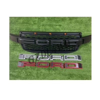 China CFG- NR9-2 ABS Front Grill Mesh For Ford Pickup Ranger 2022 Xlt Sport Wildtrak No Light for sale