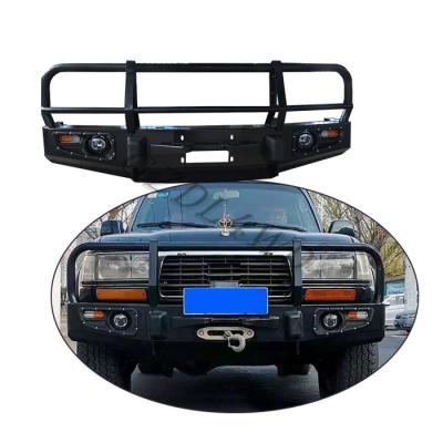 China OEM Off Road Car kits Fit Toyota LC80 Heavy Duty Rolled Steel Front Bumper for sale