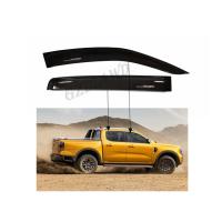 China Window Rain Guard Vent Visor For Ford Ranger 2022 Black Acrylic Plastic for sale