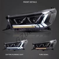 China Toyota Hilux Revo Rocco Car Headlight Accessories Smoke Black for sale