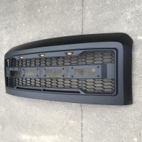 China Car Body Parts Front Grill Mesh With Led Lamp For Ford F250 for sale