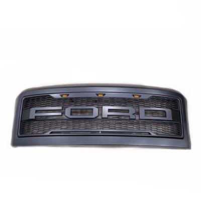 China Car Body Parts Front Grill Mesh With Led Lamp For Ford F250 for sale