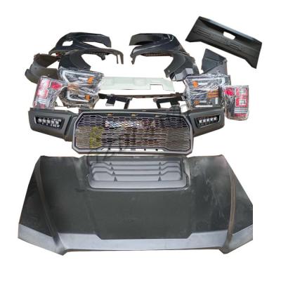 China Auto Conversion Front Rear Bumper Facelift Body Kits For Ford Ranger T6 T7 T8 To F150 for sale