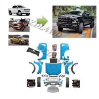 China Auto Conversion Front Rear Bumper Facelift Body Kits For Ford Ranger T6 T7 T8 To F150 for sale