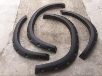 China Smooth Plastic Car Fender Flares For Dodge Ram Textured Black for sale