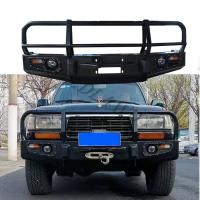 China Automotive Front Bumper Guard For LAND CRUISER Lc Fj 80 Black Rolled Steel for sale