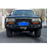 China Automotive Front Bumper Guard For LAND CRUISER Lc Fj 80 Black Rolled Steel for sale