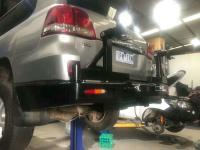 China Car Rear Bumper Guard Steel Bull Bar For LC200 Land Cruiser 200 Series 2008-2015 for sale