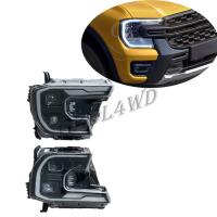 China 4x4 Body Parts Car LED Headlight For Ford Ranger 2022 Wildtrak for sale
