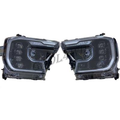 China Smoke Black Purple Horn Headight 4x4 Driving Lights For Ranger T9 XL XLT XLS Upgrade To Wildtrak for sale