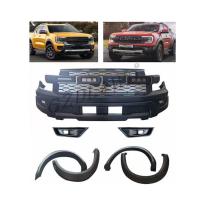 China Raptor Style 4x4 Body Kits For Ford Ranger 2022 XLT Upgrade To Raptor Bumper Body Kit for sale