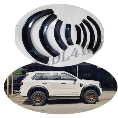 China Matter Black Wheel Arch Fender Flare For Everest 2023+ Wheel Eyebrow for sale