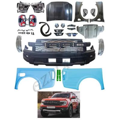 China Purple Horn Conversion Body Kit 4x4 Front Bumper For Ranger 2012-2021 Upgrade To Ranger 2022 Up for sale