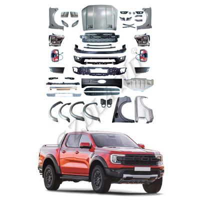 China Purple Horn Conversion Kit Car Bumper Body Kits For Ranger XL XLS Upgrade To Raptor 2022 Look for sale