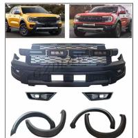 China Upgrade 4x4 Body Kits For Ranger 2022 XLT Upgrade To Raptor Bumper Body Kit for sale