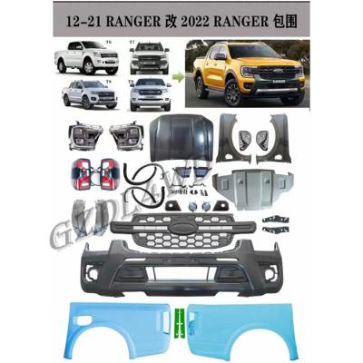 China Purple Horn Facelift Body Kit For Ranger T6 T7 T8 Upgrade To T9 Wildtrak Upgrade Conversion Kit for sale