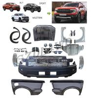 China Purple Horn Conversion Upgrade Body Kit For Ranger 2022 XLT Sport Wildtrak Upgrade To Raptor 1/1 for sale