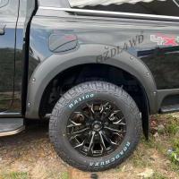 China Matte Black 4x4 Car Fender Flares For Ranger T9 2022+ ABS 3M Tape Wheel Arch Flares for sale