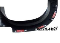 China Matte Black Wheel Arch Flares , Toyota Hilux Vigo Fender Flares Pocket Style 2012 - 2014 for sale
