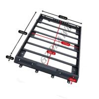 China 4X4 Car Roof Basket Luggage Steel Platform Roof Racks For JB74 JB64 Cargo Carriers Purple Horn for sale