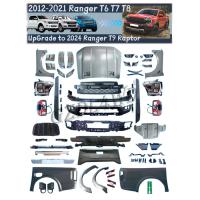 China ABS Full Set Bodykit Car Body Systems For Ranger T6 T7 T8 Upgrade To T9 2022 Raptor Widebody With Side Step bumper for sale