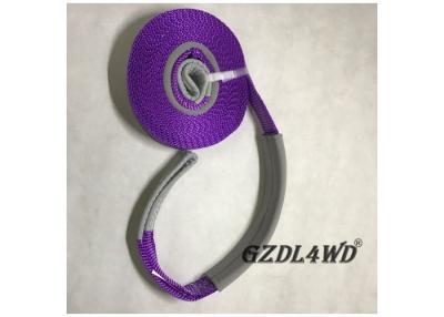 China Recovery Tow Strap 5 Ton OEM , Flat Heavy Duty Tow Rope 4x4 Off Road Cut Resistant for sale