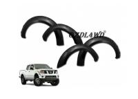 China Black 4x4 Wheel Arch Flares Accessories For Nissan Navara Frontier D40 05 - 12 for sale