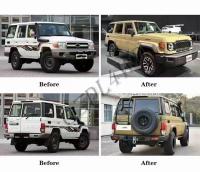 China Car Upgrade Body Kit For Land Cruiser 70 Series LC76 FJ76 1984-2023 Upgrade To 2024 for sale