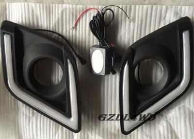 China DRL LED Daytime Running Lights For Toyota Hilux Revo 2015 2016 Matte Black for sale