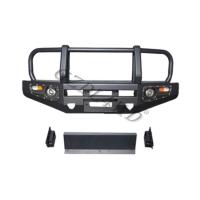 China Black Paint 4x4 Steel Car Front Bumper For Jimny 2019+ Front Bull Bar Bumper for sale