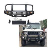 China Black Paint 4x4 Steel Car Front Bumper For Jimny 2019+ Front Bull Bar Bumper for sale