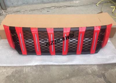 China Red Front Grill Mesh With LED Lights For Nissan NP300 4x4 Body Kits for sale