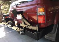 China Toyota LC80 Car Body Kits Heavy Duty Rolled Steel Rear Bumper Off Road for sale