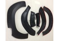 China Front And Rear TRD Matt Black 4x4 Wheel Arch Flares For Toyota Hilux Revo Rocco for sale