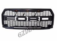 China ABS Ford F150 Raptor Style 15-17 Car Front Grille With LED Lights for sale