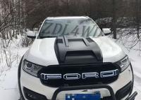 China Car Body Kits Front Grill Mesh For Ford Everest 2015 2016 With Two Color LOGO for sale
