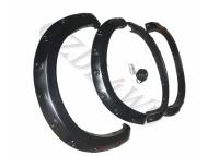 China Textured Black Wheel Arch Flares With Decorative Screws For F150 for sale