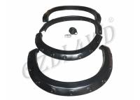 China Textured Black Wheel Arch Flares With Decorative Screws For F150 for sale
