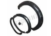 China Textured Black Wheel Arch Flares With Decorative Screws For F150 for sale