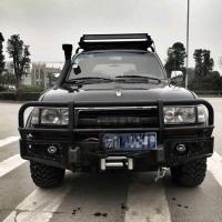 China Durable 4x4 Bull Bar For Toyota Land Cruiser 80 Series Front Bumper 4WD Off Road for sale