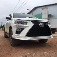 China Toyota Hilux Revo Rocco Auto Front Bumper Face Body Kits Upgrade To Lexus 570 for sale