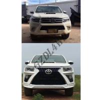 China Toyota Hilux Revo Rocco Auto Front Bumper Face Body Kits Upgrade To Lexus 570 for sale