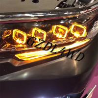 China RGB Angel Eye LED Headlights For Toyota Land Cruiser Prado GXL PW Fj150 2018 2019 for sale