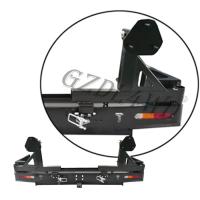 China Black Heavy Duty Rear Bumper Protector For Toyota Land Cruiser Fj150 for sale