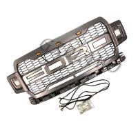 China Led Lights Abs Front Grill Mesh For Ford f150 2018 2019 Pickup Offload for sale
