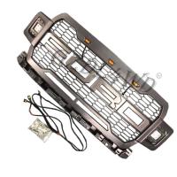 China Led Lights Abs Front Grill Mesh For Ford f150 2018 2019 Pickup Offload for sale