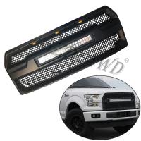 China Raptor Style Auto Front Grill Mesh with 120w LED Bar For Ford F150 2015-2017 for sale